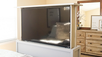 Hidden TV Cabinet DIY Project | Behr Canada