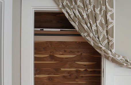 Redesigning a Cedar Paneled Closet for Stylish Storage | Behr Canada