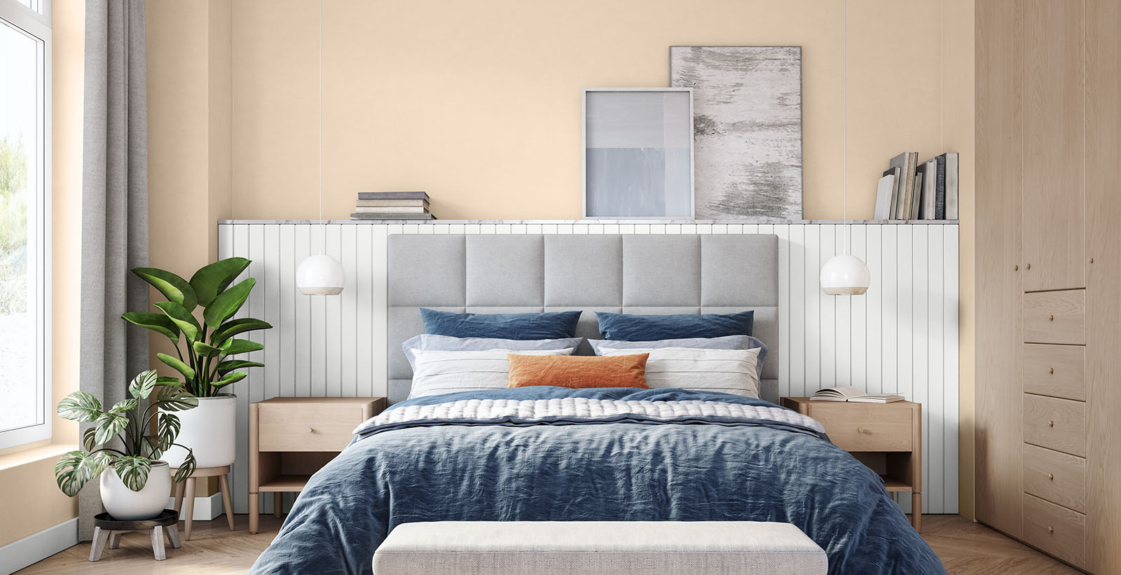 Yellow Dreamy Bedroom | Casual, Cheerful & Friendly Bedroom | Behr